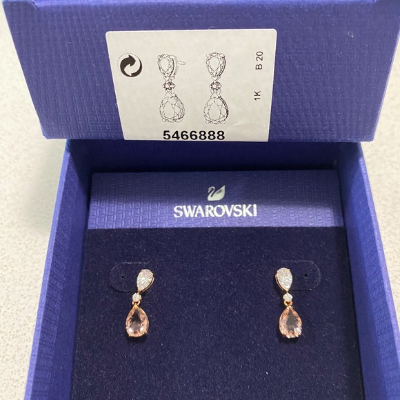 Swarovski | Jewelry | Swarovski Brand New Pe Drop Pear Dangling Vrosros Earrings | Poshmark